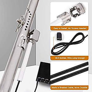 Adviace Grill Parts Kit Compatible with CharBroil Charbroil 463625217 463625219 463673519 463673517 463673019 463673017 Grill Models, Heat Tents, Burners, Carryover Tubes, Ignitors Replacement