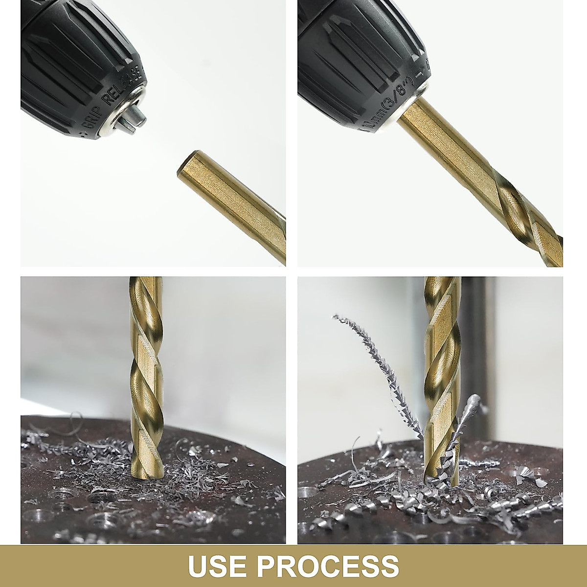 BeHappy Cobalt Drill Bit Set, 29Pcs Metal Drill Bit Set, M35 High Speed Steel Twist Jobber Cobalt Drill Bits for Hardened Metal, Stainless Steel,Cast Iron,Wood,Plastic, Index Storage Case,1/16"-1/2"