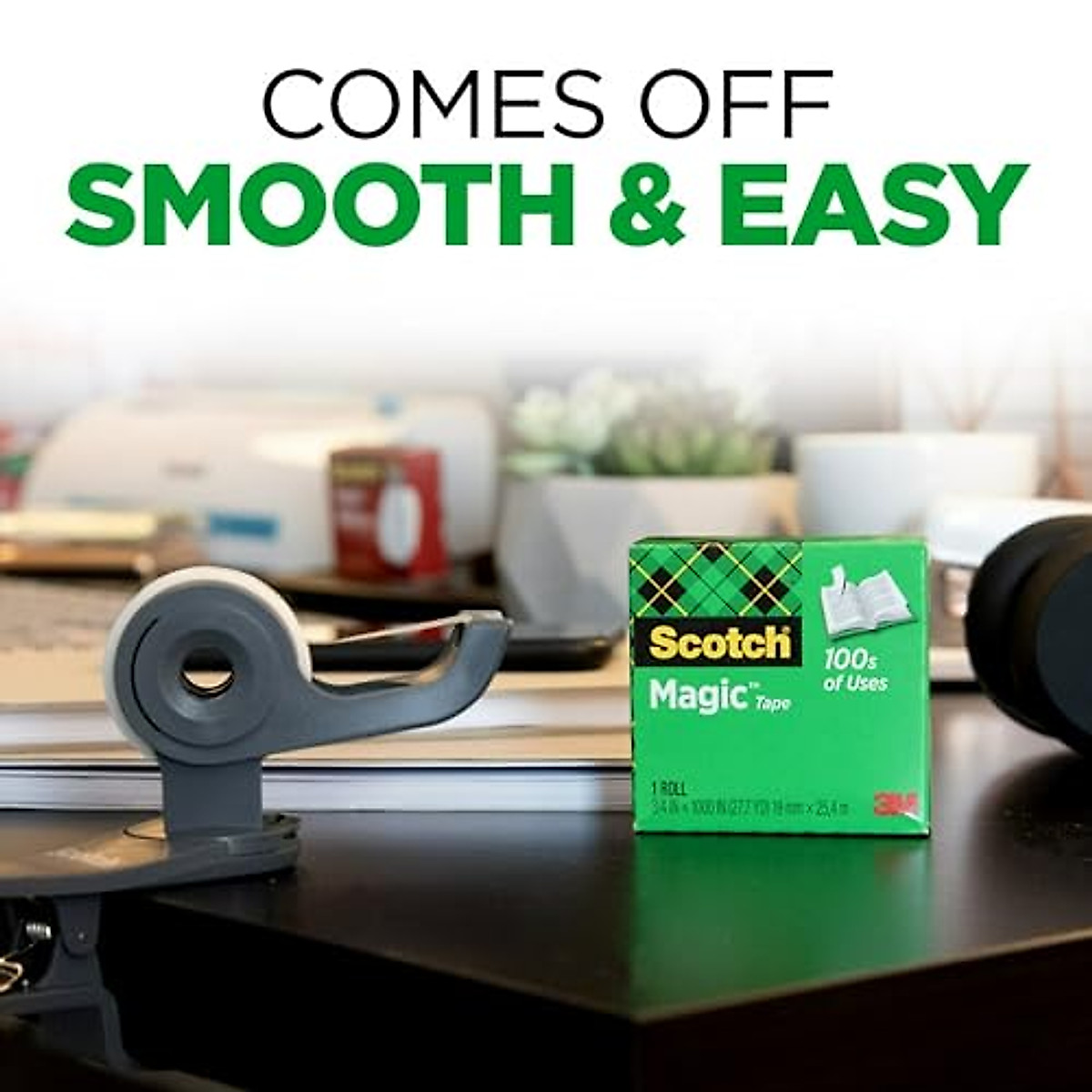 Scotch Magic Tape, Invisible, Home Office Supplies and Back to School Supplies for College and Classrooms, 16 Rolls