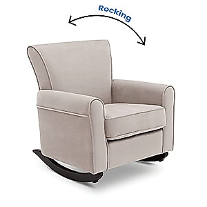 Delta Children Lancaster Rocking Chair Featuring Live Smart Fabric, Linen