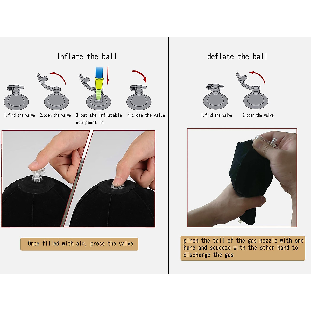 Vukayo Golf Swing Trainer Ball,Golf inflable Ball, for The Player practing Posture Correction Training