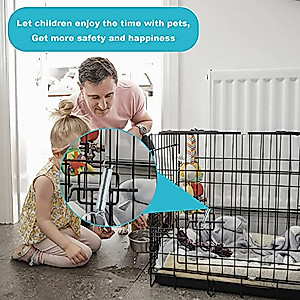 20PCS Spring Latch Hook for Cage Spring Cage Latch Metal Finger Spring Door Hook for Fixing Rabbit Birds Dog Cat Parrot Small Animal (3.34Inch)