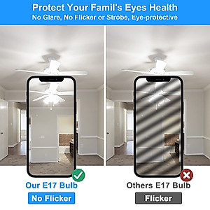 TAIYALOO LED Microwave Light Bulbs Under Hood 60W Equivalent, E17 LED Bulb Dimmable for Range Hood, Refrigerator, 7W 630 Lumens, LED Appliance Light Bulb Over Stove, Daylight White 6000K, 2 Pack