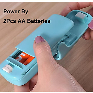 ULYSIA Mini Bag Sealer, Handheld Heat Vacuum Sealer and Cutter, Portable Chip Bag Resealer Machine for Plastic Bags Food Storage Snacks Freshness (Batteries Not Included)