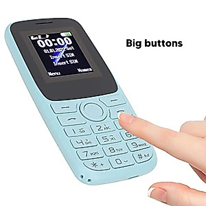 FOSA Senior Cell Phone, 2G GSM, High Volume Unlocked Basic Mobile Phone, 2.4 Inch Large Screen, Dual SIM Supported, Big Buttons Unlocked Cellphone for The Elderly Parents (Sky Blue)