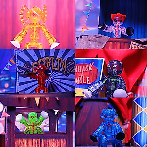 StikBot Zing Monsters, Complete Set of 6 Poseable Monster Action Figures, Includes Giggles, Goblin, Insector, Grim, Aquafang and Kyron