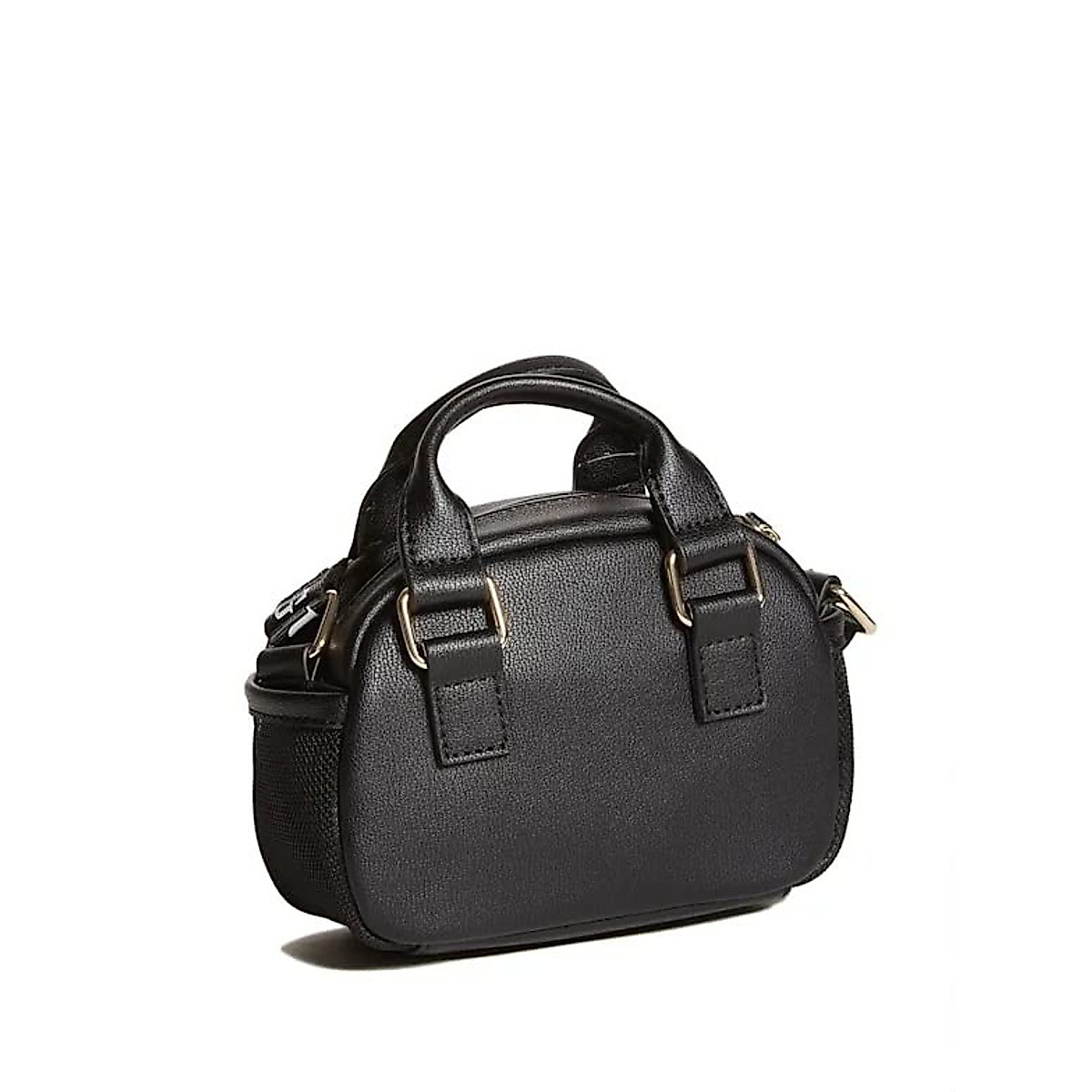GUESS Factor Women's Mini Faux-Leather Logo Satchel, Black