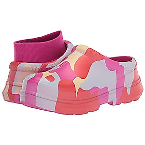 UGG Women's Tasman X CAMOPOP Rain Boot, Dragon Fruit, 8
