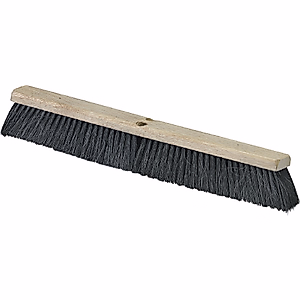 SPARTA Flo-Pac Horsehair-Blend Blend Sweep, Floor Sweep for Cleaning, 24 Inches, Black