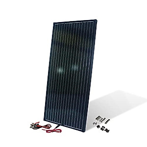 Nature Power 50202 200 Watt Crystalline Connecting Cables Solar Panel, Black