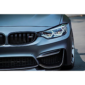 iJDMTOY 4pc Set Iconic Performance Style 7000K Xenon White Hexagon Shape LED Angel Eyes Halo Rings w/Crystal Acrylic Covers Compatible with BMW 3 Series OEM LED/Xenon Light Trims