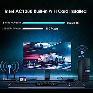 Dell Desktop Computers OptiPlex 3040 PC,Intel Core i7-6700 3.4GHz,16GB Ram New 512GB SSD, Intel AC7260 Built-in WiFi Bluetooth,HDMI, Refurbished Desktop Computer,Computadora Windows 10 Pro(Renewed)