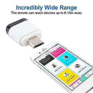 Android Mobile Phone Infrared Controller, IR Signal Mobile Phone IR Remote Controller for Android for Air Conditioner for Light for Refrigerator(Micro USB Mobile Phone Dedicated)