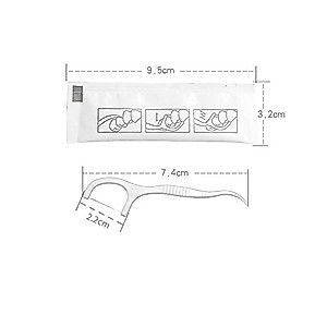 50 Count,Individually Wrapped Micro Dental Floss (50 Pcs)
