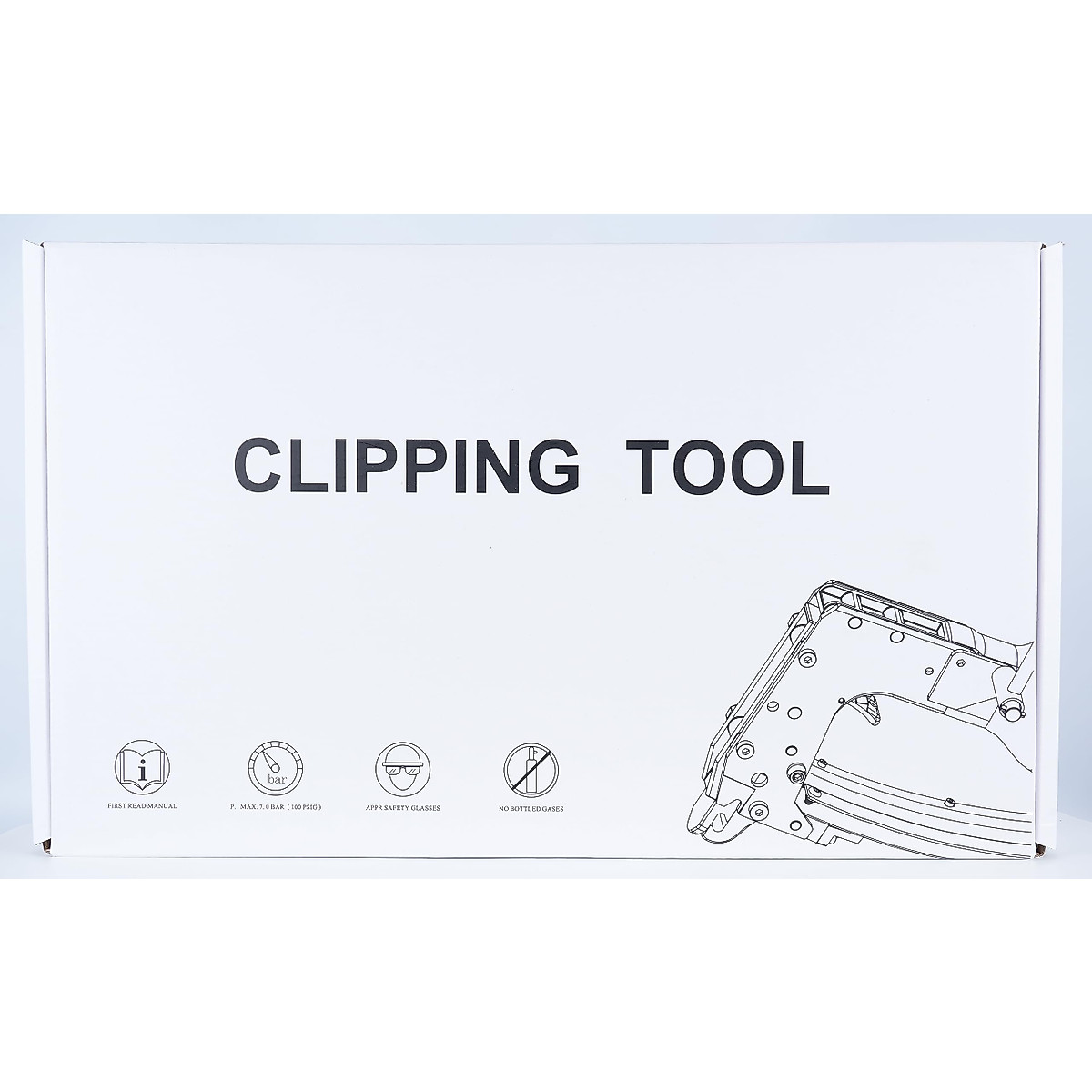 Woodpecker AM66T Pneumatic Clinch Clip Clipper Vertex Fastening Air Power Clinching Tool Hartco Clipper Industrial Clip Tool Gun Clipper Gun for Spring Mattress, Car Seat (AM66T)