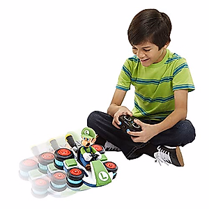 Super Mario 08988-PLY Nintendo Mario Kart 8 Luigi Mini Anti-Gravity Rc Racer 2.4Ghz, with Full Function Steering Create 360 Spins, Whiles & Drift Up To 100" Range - For Kids Ages 4 Plus