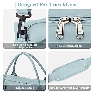 Travel Duffel Bag with Shoes Compartment, Weekender Overnight Bag for Women,Carry on Personal Item Bag,Gym Bag