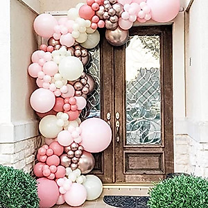 Pink Balloons 12 Inch 50 Pcs Baby Shower Party Balloons Happy Birthday Decoration Balloons Gender Reveal Wedding Party Decoration