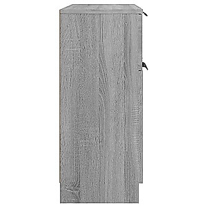 vidaXL Sideboard Gray Sonoma 23.6"x11.8"x27.6" Engineered Wood