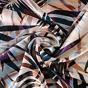 MAXFEEL 100% Mulberry Silk Pillowcase for Hair and Skin,with Hidden Zipper,Both Sides Pure Mulberry Silk Pillow case,600 Thread Count,1 Pack (Pattern04, Standard)