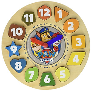 Paw Patrol Shape Sorter Clock (12 piece)