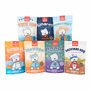 Einstein Pets Everydays Backyard BBQ Crunchy Heart Shaped Treats, All Natural Protein Packed Organic Dog and Puppy Baked Biscuit Training Treat, Pork, Pineapple Honey Recipe with CHIA 6, Ounce Bag