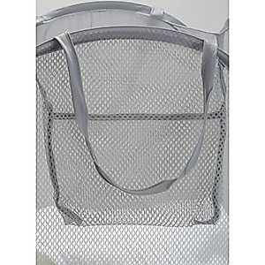 Woolite Pop-Up Laundry Hamper, Dimensions: 13.8" W x 13.8" D x 23.7" H, Pops Open, Collapsible, Durable Carry Handles, Laundry, Accessories