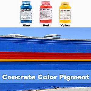 GOODTAKE Concrete Pigment, Blue Iron Oxide Pigment Powder, Concrete Cement Dye Color Pigment for Brick, Tile, Clay, Lime, Mortar, Grout, Plaster, Paint, Bath Bombs Coloring Powder (Blue, 20 oz)