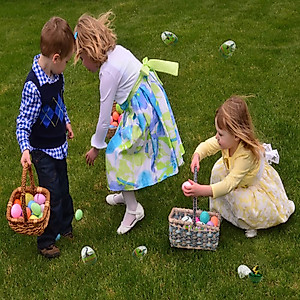 Easter Egg Prefilled with Dinosaur Pull Back Cars Toys, 4 Pcs Jumbo T-Rex Triceratops Dino for Basket Stuffers, Party Favors, Gift Kids Toddlers Boys Girls