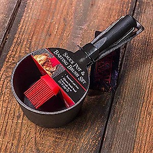 Man Crates Pit Master Barbecue Crate – The Ultimate BBQ Gift for Men – Includes Meat Claws, Barbecue Rub, Sauces, Leather Gloves & More – Ships in A Sealed Wooden Crate with A Laser-Etched Crowbar