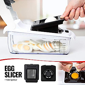 Fullstar 9-in-1 Deluxe Vegetable Chopper Kitchen Gifts | Onion Chopper & Dicer | Peeler, Spiralizer, Zoodle Maker, Lemon Squeezer, Egg Slicer & Seperator- Ultimate Kitchen Gadget