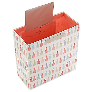 Hallmark Signature Studio 10" Large Gift Bag with Tissue Paper (Rainbow Tassels) for Birthdays, Promotions, Graduations, Bridal Showers