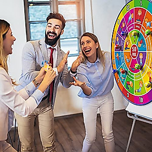 BooTaa 29" Large Dart Board for Kids, Kids Dart Board with Sticky Balls, Boys Toys, Kids Yoga, Sport Outdoor Fun Party Play Game Toys, for 3 4 5 6 7 8 9 10 11 12 Year Old Boys Girls