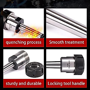 HOZLY MT2 ER32UM M10 Morse Cone Collet Chuck Tooling Holder