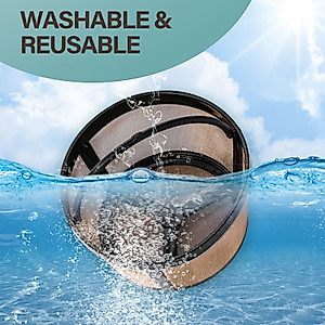 Prasacco Reusable Coffee Filter, 4 Cup Basket Coffee Filters Replacement Coffee Filter Permanent Filter Coffee Replacment Coffee Filter for Mr. Coffee Coffee Makers and Brewers (1 PC)