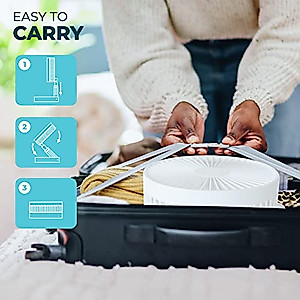 Foldable Swing Retractable Table Fan / Floor Fan with Remote Control Portable Battery Powered Fan for Home Office Outdoor Boating Camping Travel