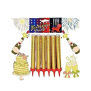 Birthday Decoration Cake Gold Pole Suitable for Parties Weddings Graduation Ceremonies Bar Gatherings (180PCS)