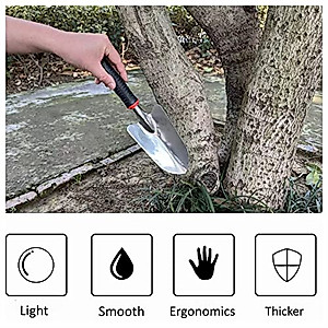 Zog Polished Stainless Steel Garden Trowel - Bend-Proof,Hand Shovel Garden Tool,Best for Digging & Planting, for Use in Any Vegetable or Flower (XXL)