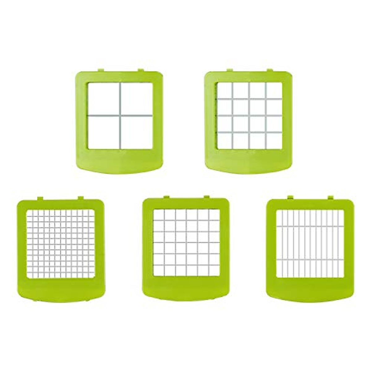 Food Dicer 5 Blades, Onion Dicer Chopper, Kitchen Chopper, Fruit and Veggie Chopper for Vegetables Chopper, Food Prep Chopper, Light Green