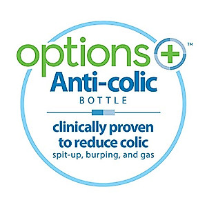 Dr. Brown's Natural Flow Options + Wide-Neck Bottle, Pink Print, 4 Pack, 5 Ounce