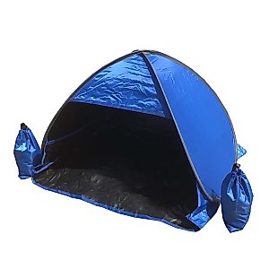 RXQNN Small Pop-up Head Tent Portable Beach Shade with Two Sand Bags, Mini Beach Tent Pet Shade for Dogs/Cats