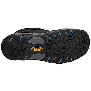 KEEN Men's Steens MID WP Hiking Boot, Black, 14