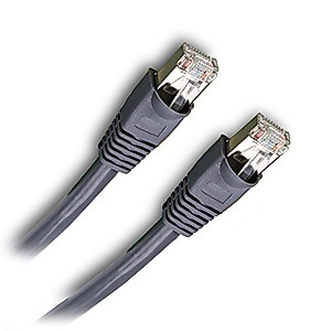 Outdoor Ethernet 250ft Solid Shielded Cat6 Cable, Waterproof Buried-able UV Resistant-50u Gold Plated RJ45 Plug Connector-75m …