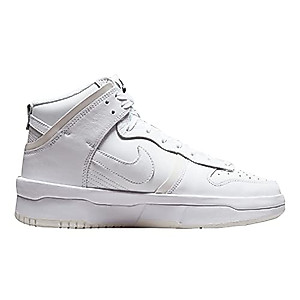 Nike Women's Dunk High Up Summit White/White-Sail-Black (DH3718 100) - 10