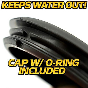 HD Switch (2 Pack) Fork Caster Spindle Plastic Cap Plug Replaces John Deere TCU22376, TCA18683, T102419 w/O-Ring Seal Upgrade fits ZTrak Z500, Z700, Z800, Z900 Series and QuikTrak