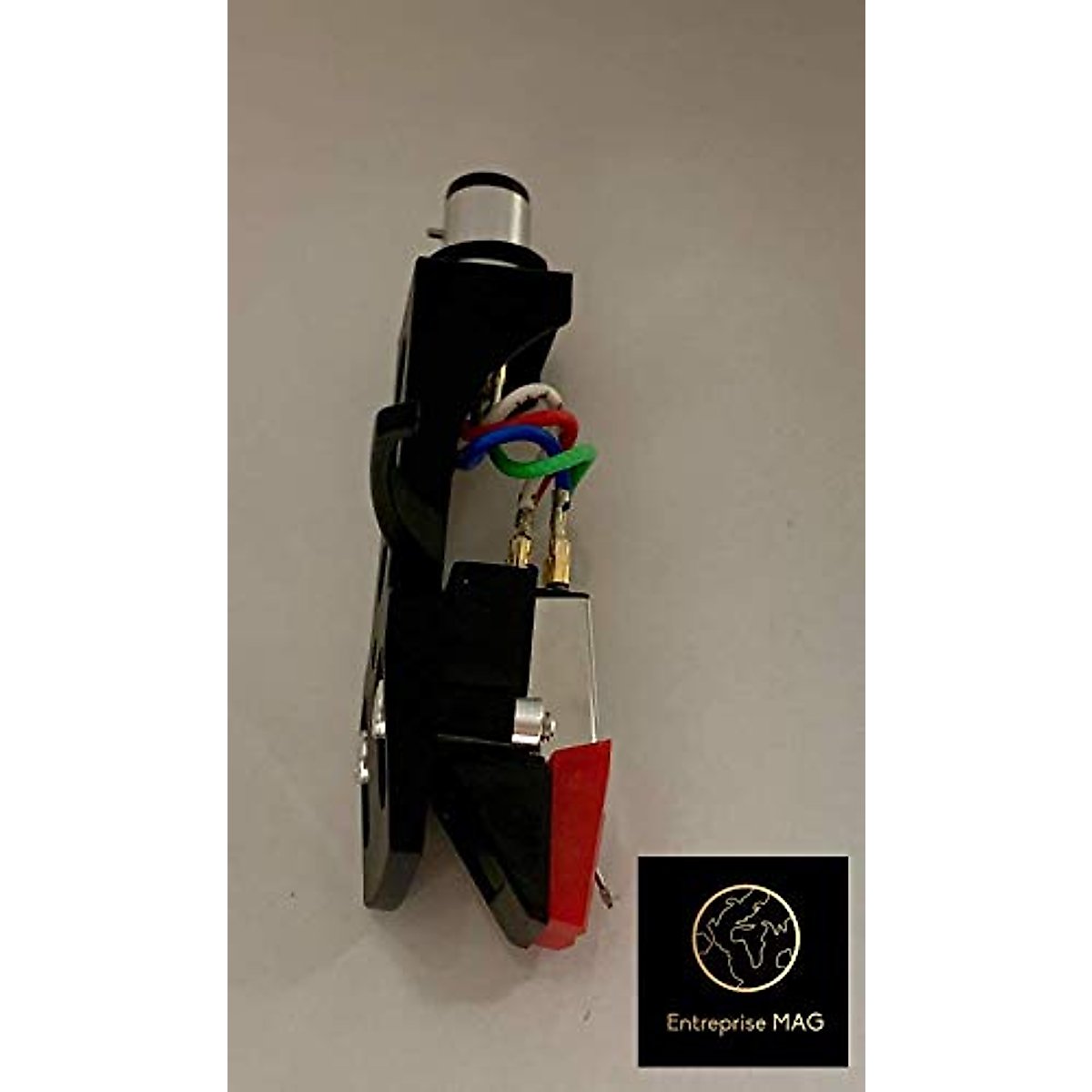 Cartridge, Stylus Needle and Black Headshell with mounting bolts for Technics SL-D1, SL-D1K, SL-D2, SL-D202, SL-D205, SL-D2K, SL-1400, SL-1401, SL-1410, SL-1500, SL-1510, SL-Q202, SL-Q2K, SL-Q3