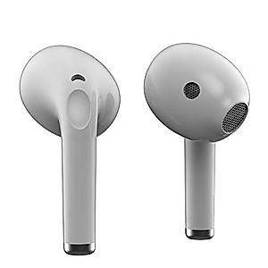 TOP True Wireless Earbuds Bluetooth Headphones Touch Control with Wireless Charging Case IPX5 Waterproof TWS Stereo Earphones in-Ear Built-in Mic Headset Premium Deep Bass for Sport White