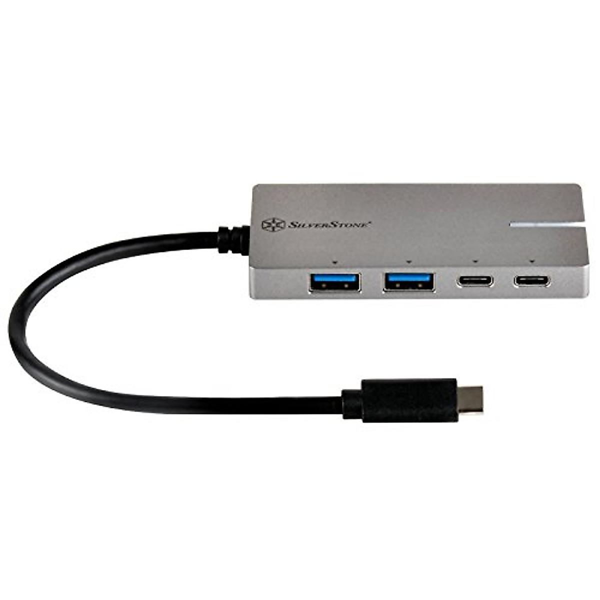 Silverstone SST-EP09C USB 3.1 Type-C Compatible, USB Hub, Charcoal Gray
