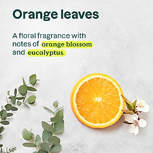 ATTITUDE Body Wash, EWG Verified Shower Gel, Dermatologically Tested, Plant and Mineral-Based, Vegan Personal Care Products, Orange Leaves, 32 Fl Oz