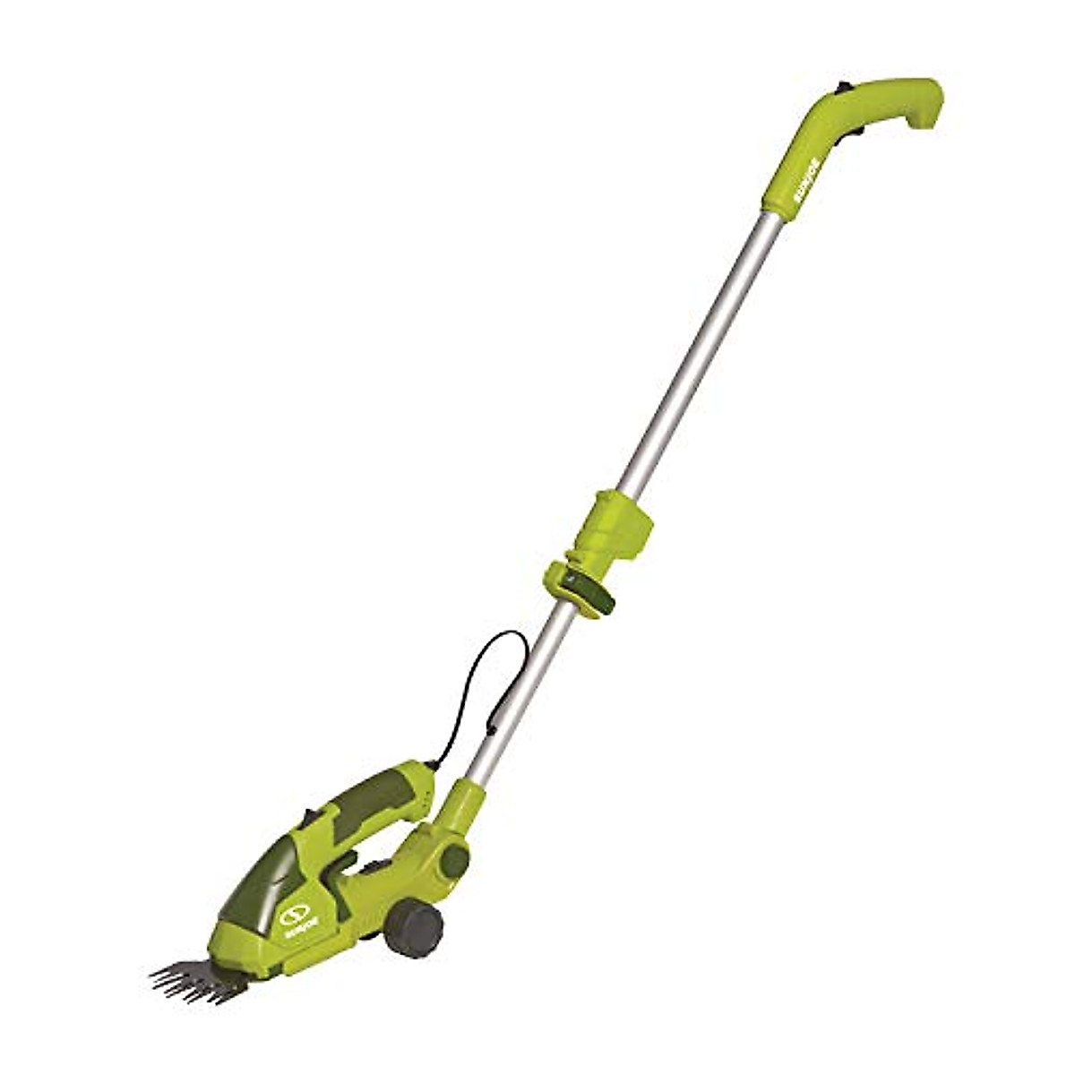 Sun Joe HJ605CC Cordless 2-in-1 Grass Shear + Hedge Trimmer w/Extension Pole, Green
